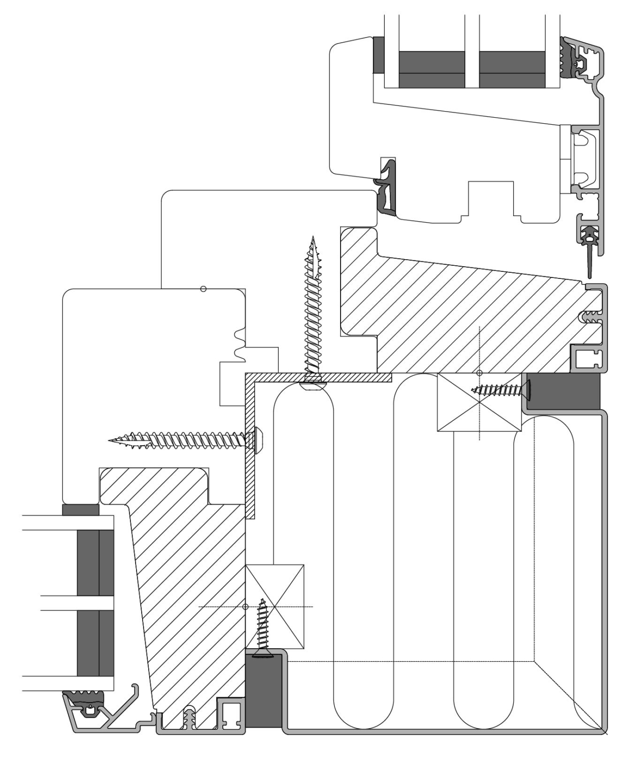 Idealcombi Frame IC Top swing reversible window